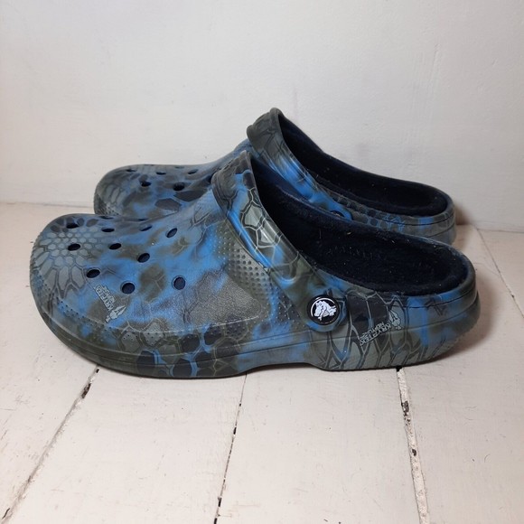 CROCS | Shoes | Crocs Kryptek Neptune Clogs Womens 8 Mens 6 Fur Lined ...